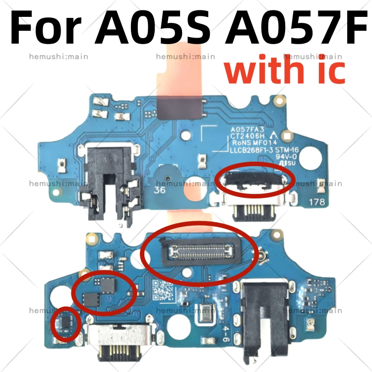 USB Charging charger port board For Samsung A05S A057F Mainboard Flex ...