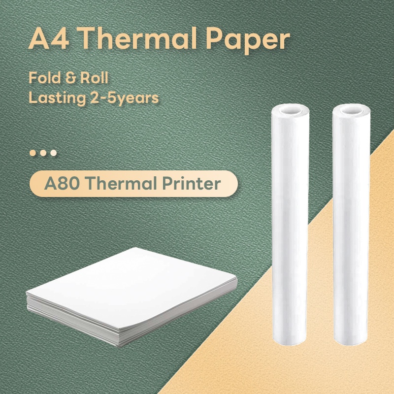 White Thermal Paper 210*30mm Fax Paper A4 Thermal Paper (Non-adhesive ...