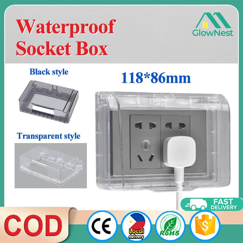 GN Socket Waterproof Cover Box Transparent Waterproof Box 118 Type ...