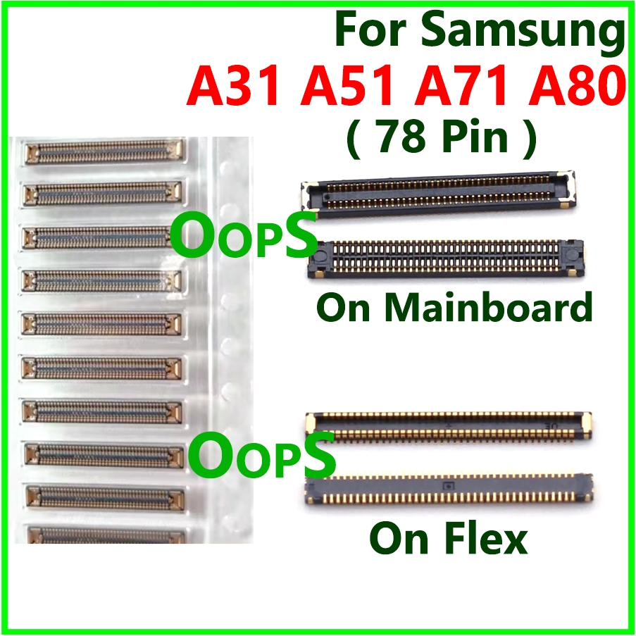 2pcs-10pcs For Samsung A31 A41 A51 A71 A80 LCD FPC Main Board Display ...