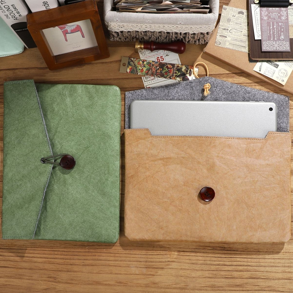SeamiArt DuPont paper laptop bag, Macbook tablet, kraft paper file bag ...