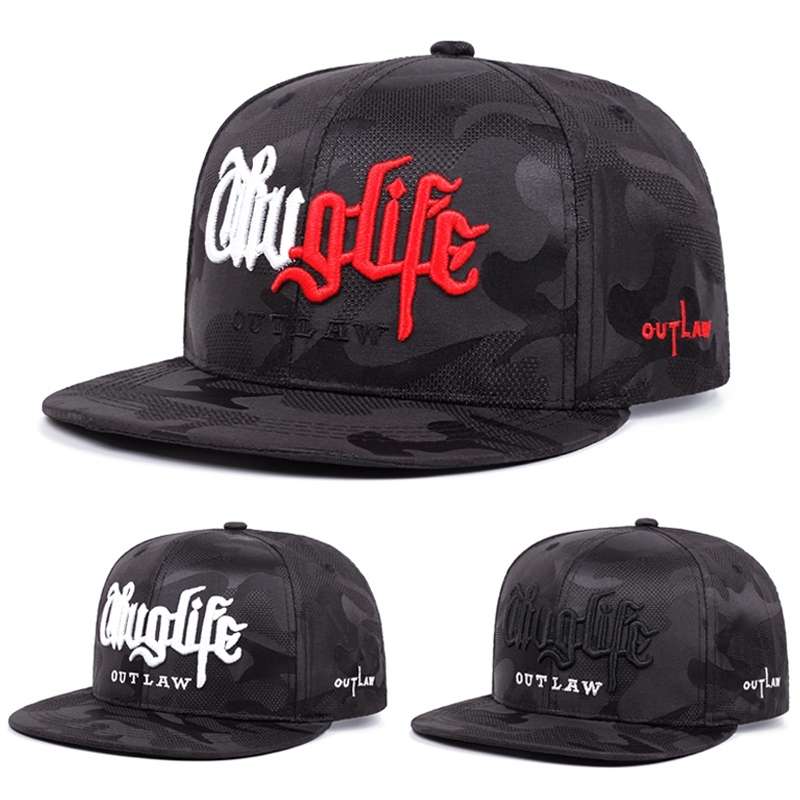 2PAC embroidery cap Snapback Hip Hop panel cap for men women cotton ...