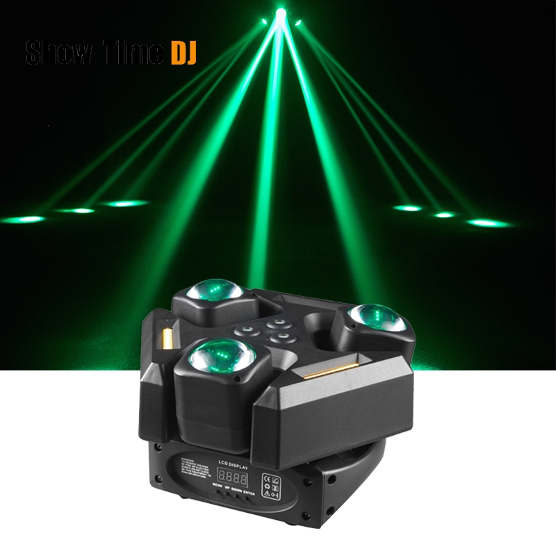 3 Heads Led Moving Light 40W RGBW Led Beam 3 Strip Led Flash RGB Laser ...