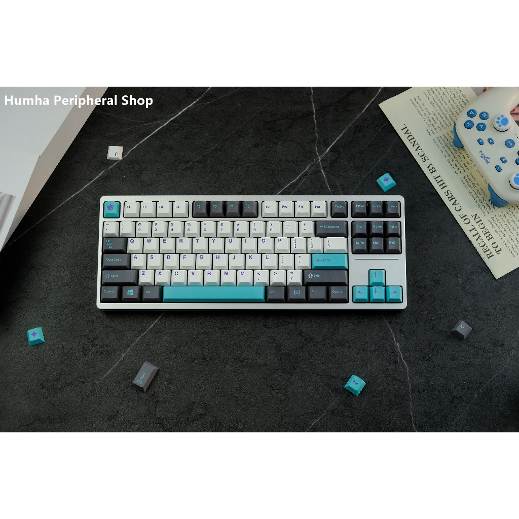 Humha HyperFuse keycap PBT material Dye-Sublimation Cherry profile Mechanical Keyboard keycap ...