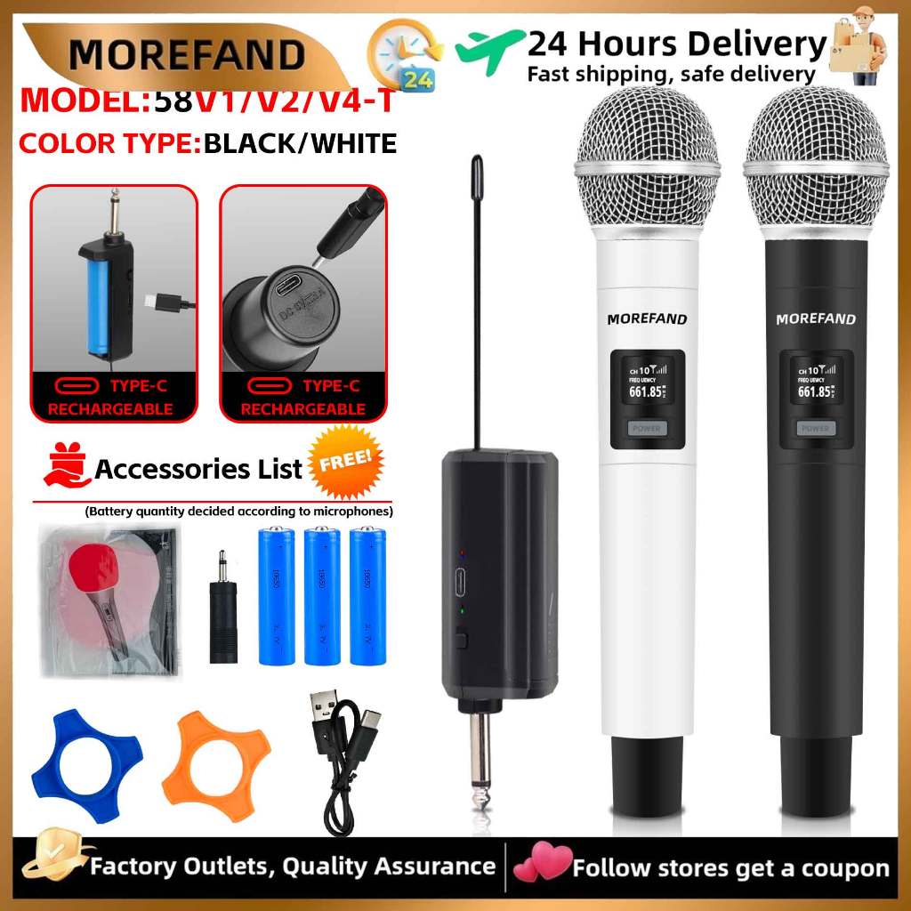 Floating microphone 58V2T Dual Floating Mic Wireless Microphone Dual ...
