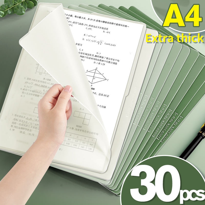 L type PP Soft gradient color File Folder Documents Paper A4Size Folder ...