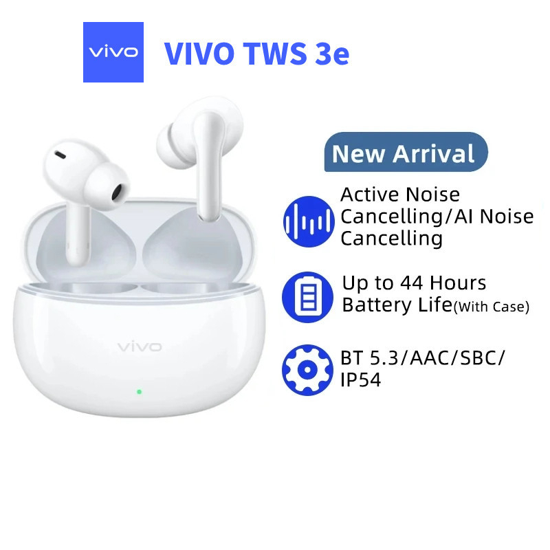 VIVO TWS 3e Wireless Headphone ANC 3D Stereo Sound Earphone Bluetooth5 ...