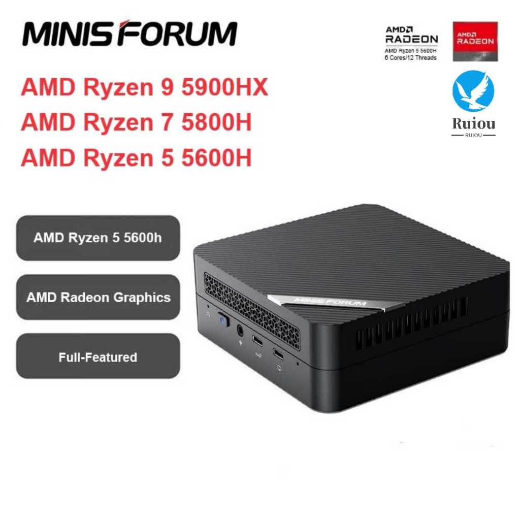 MINISFORUM UM590/UM580D/UM560XT Mini PC AMD Ryzen 9 5900HX/Ryzen 7 ...