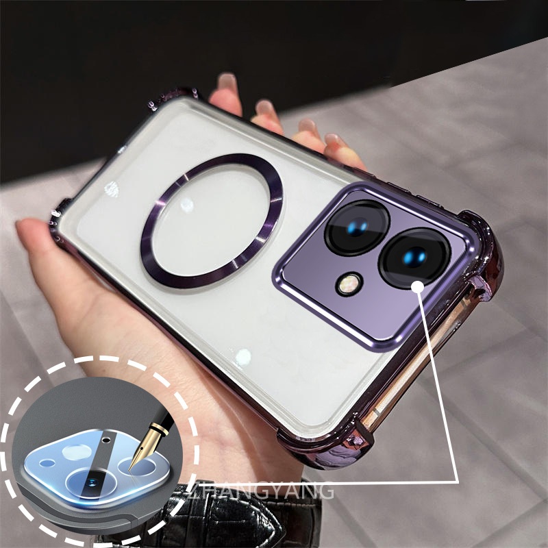 【With Lens Film】Case For OPPO reno 11F Plating silicone TPU phone case ...