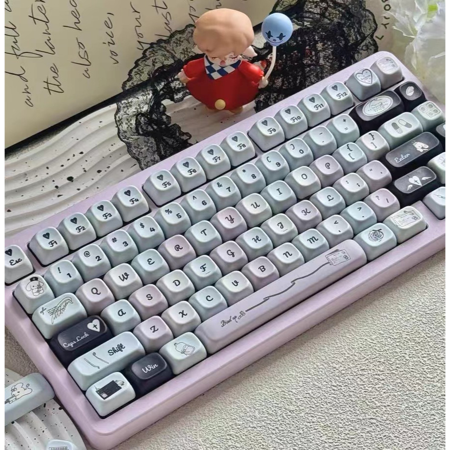 Weilan Keycaps 133/141 Keys EOA Height PBT Material Keycap Five Sided ...