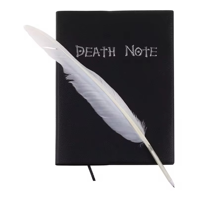 Anime Death Note Notebook Set Quill-Pen Leather Journal Collectable ...