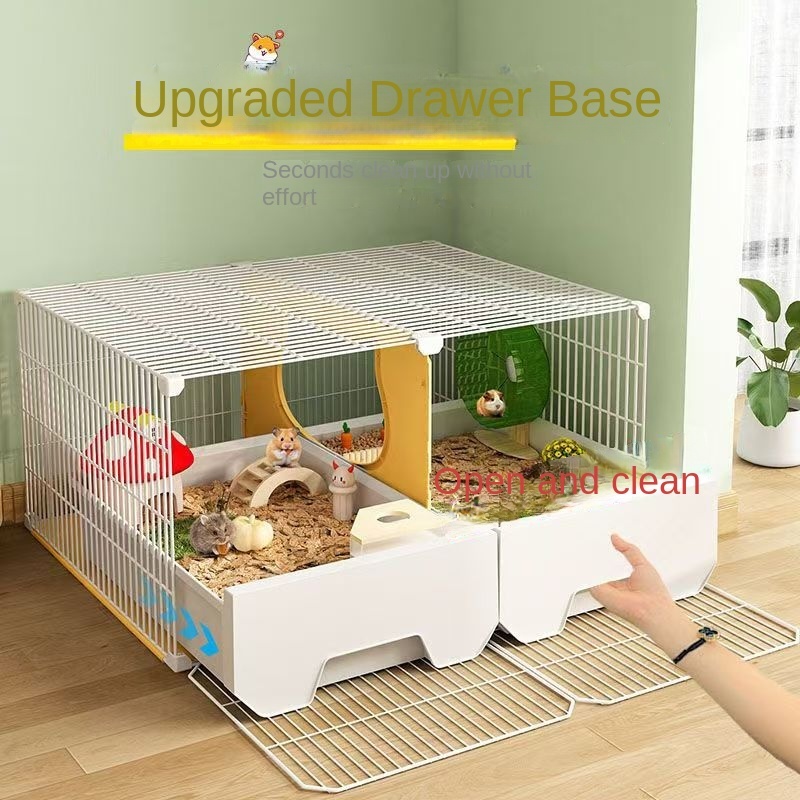 Hamster Cage Super Large Space Easy to Clean Drawer Type Hamster ...