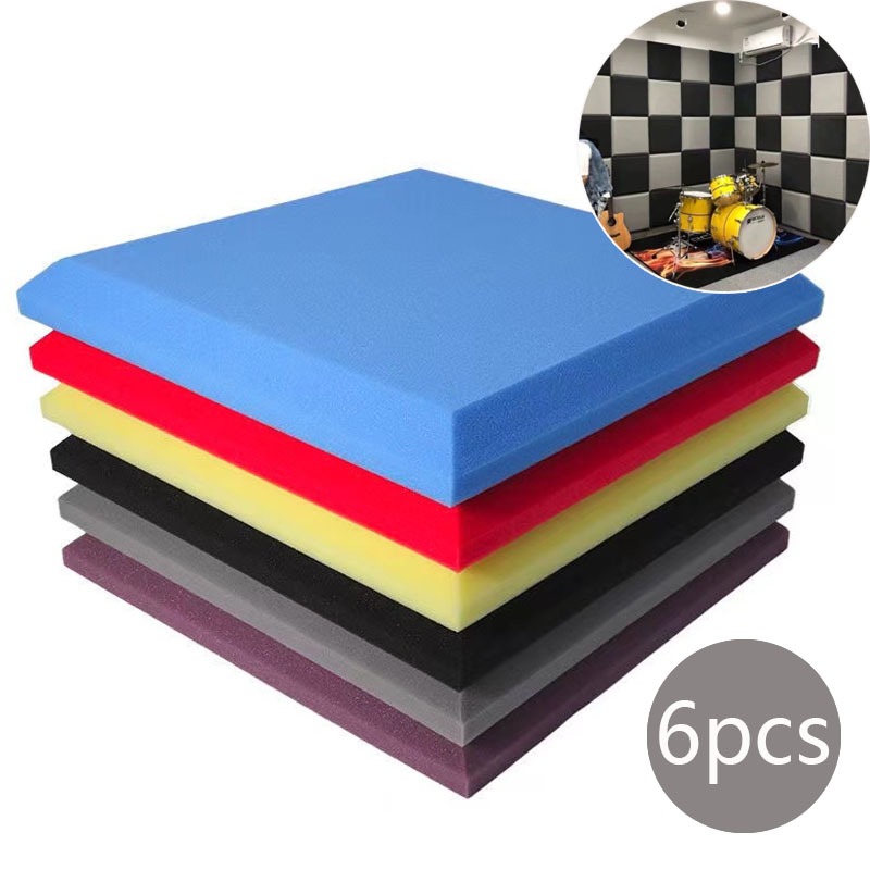 6PCS 5cm Thick Large-block Soundproof Sponge Acoustic Panel, Eco ...