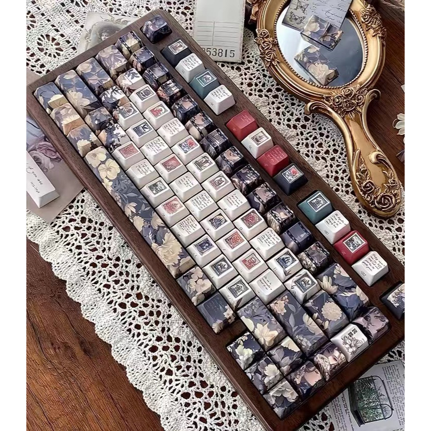 Landscape Painting Keycaps 145 Keys Cherry Height PBT Material Keycap ...