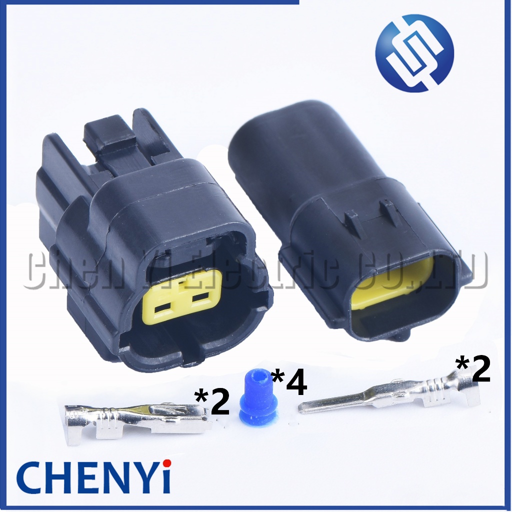 2 Pin/way male or female waterproof wire connector auto electrical plug ...