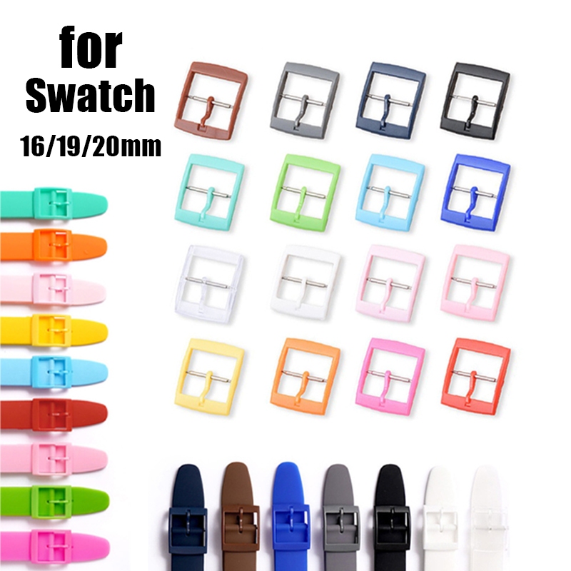 Colorful Watch Strap Pin Buckle for Swatch 16mm 19mm 20mm Plastic ...