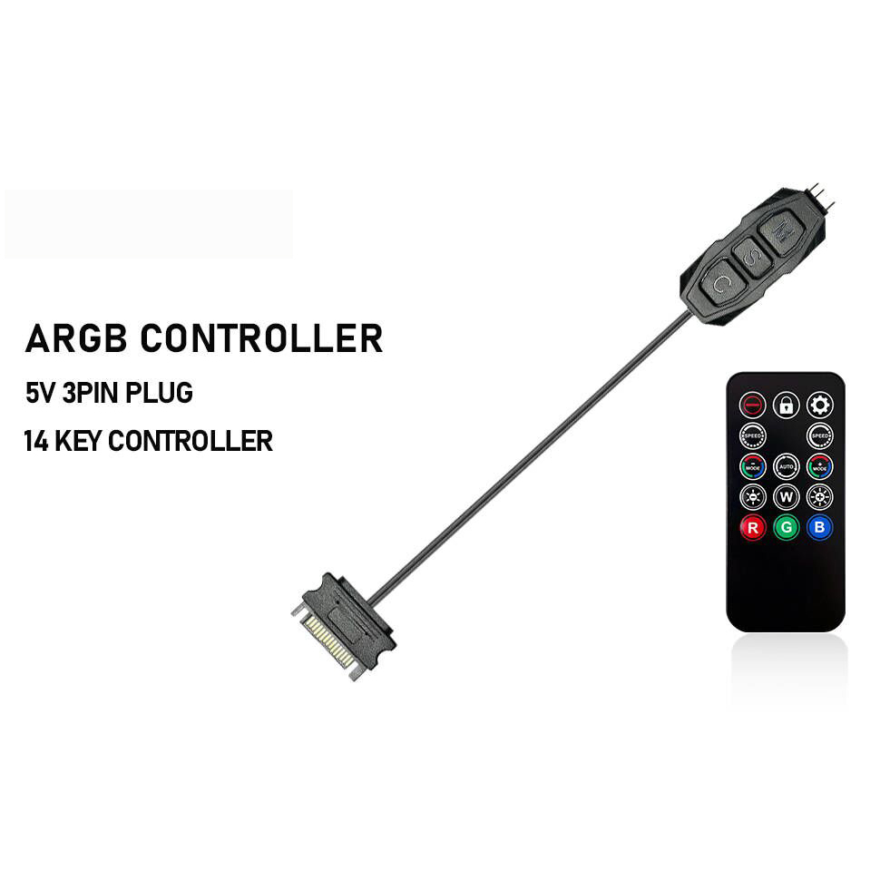 Jungle leopard 5V 3pin ARGB Controller 3Pin Case Fan Light With RGB ...
