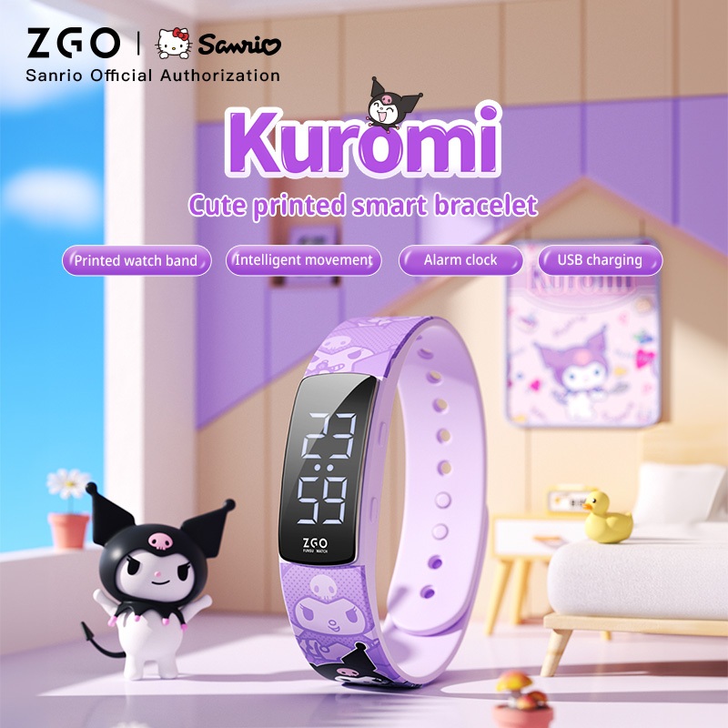 【On sale】ZGO Sanrio Kuromi Smart Bracelet Watch For Kids Screen Tracker ...