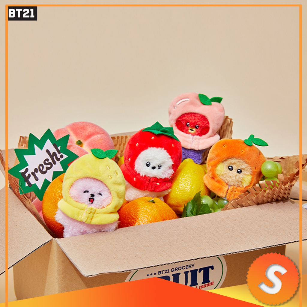 [Ready Stock]KPOP BTS BT21 Mini Fruit Series Dolls Cute Cartoon Cute ...