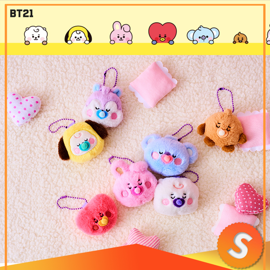 [Ready Stock]KPOP BTS BT21NEW BORN Series Plush Keychain Doll Cute ...