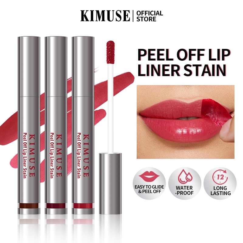 KIMUSE Peel Off Lip Liner Stain 12 Hours Long Lasting Cosmetic ...