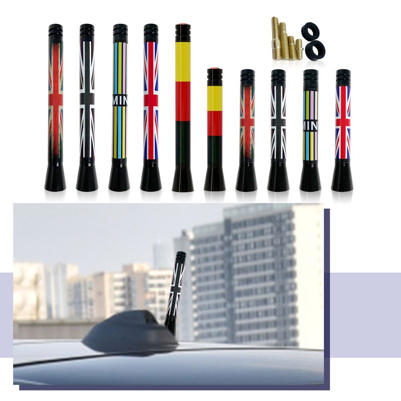 Car Roof Antenna Modified Short Radio Aerial Antenna UK Germany Flag ...