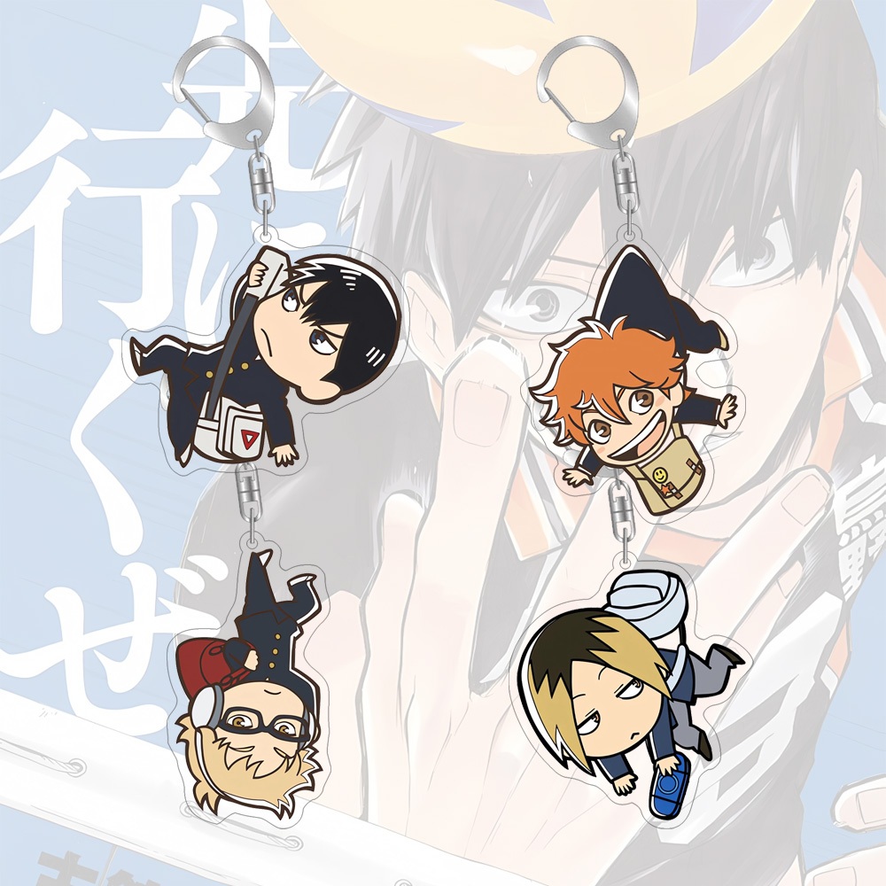 55mm Keychain Ins Haikyuu Cartoon Character Acrylic Anime Derivative ...