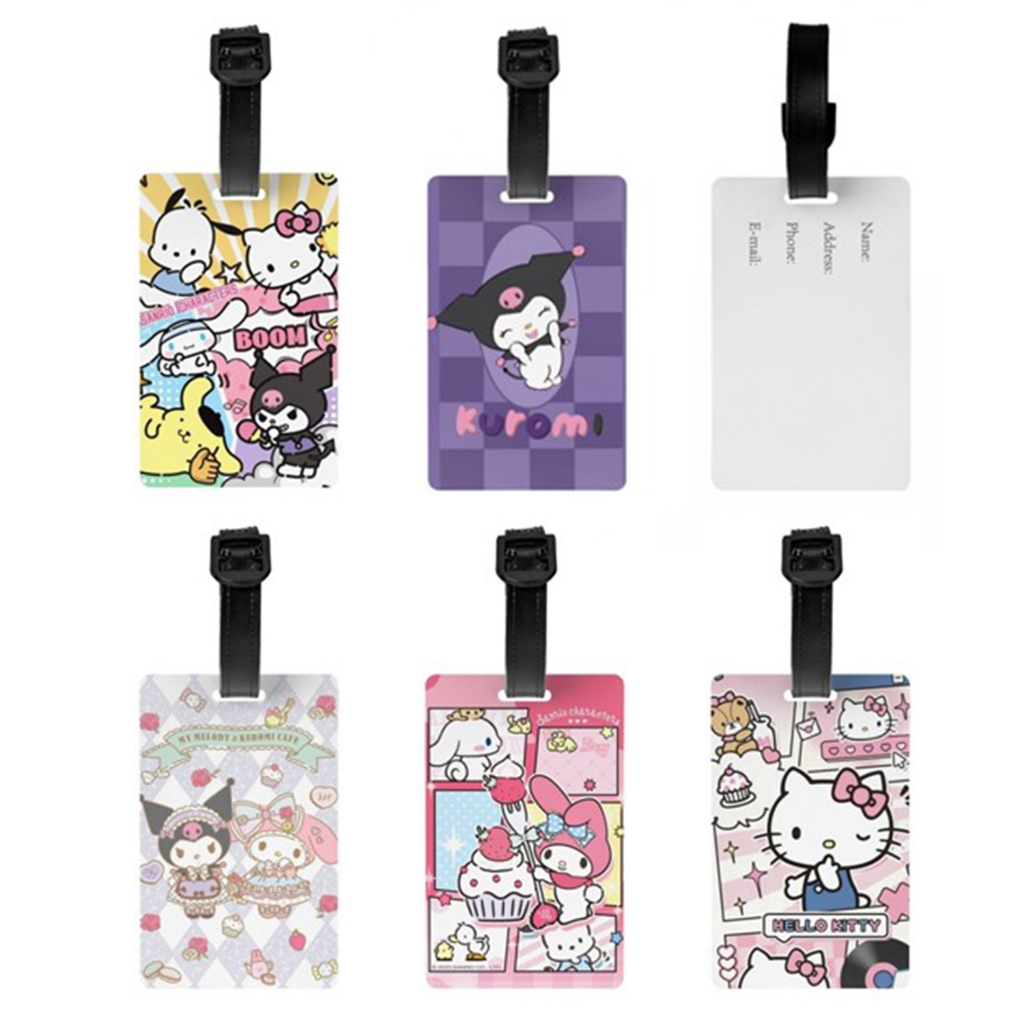 HELLO KITTY Soft Plastic Waterproof Luggage Tag MELODY KUROMI ...