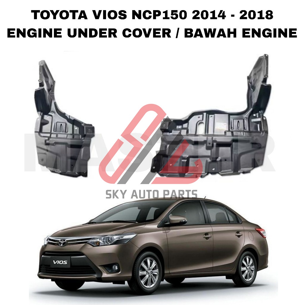 Engine Splash Guard Engine Under Cover For Toyota Vios NCP150 2014 2015 ...
