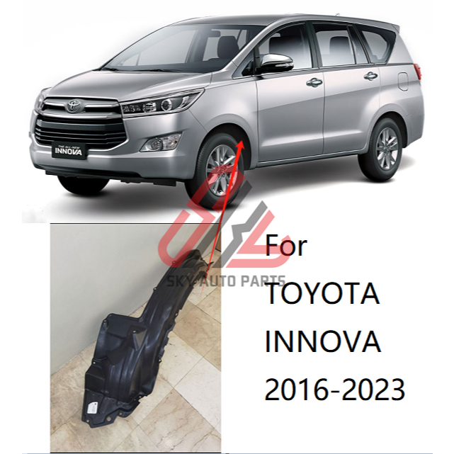 new Front fender liner for TOYOTA INNOVA 2016 2017 2018 2019 2020 2021 ...