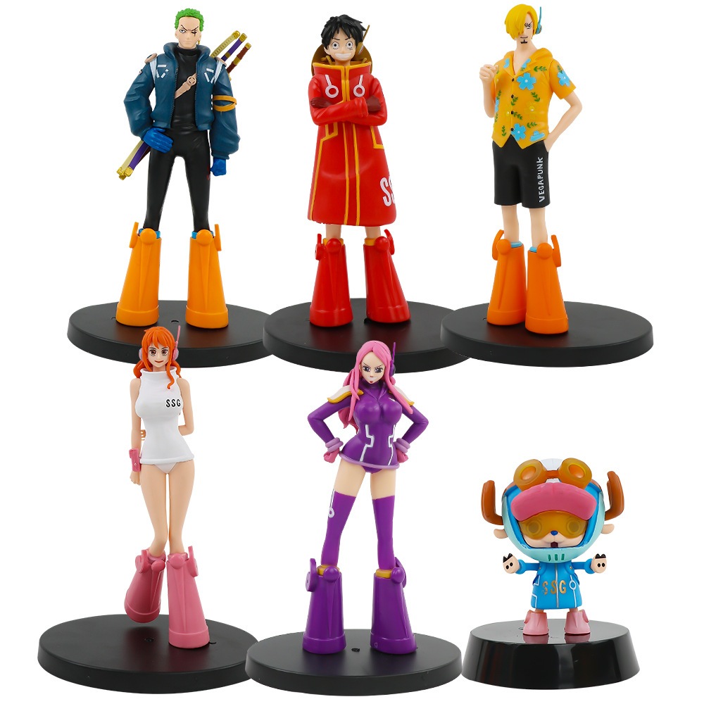 DXF One Piece Luffy Action Figure Toys Egghead Bonney Nami Sanji ...