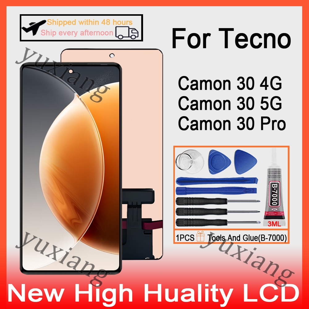 Original AMOLED Tecno Camon 30 4G 5G Camon 30 Pro 5G LCD Display Touch ...