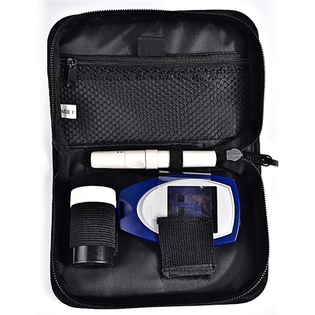 【COD & Ready Stock】 Blood Pressure Storage Bag Pu Glucose Meter Wallet ...