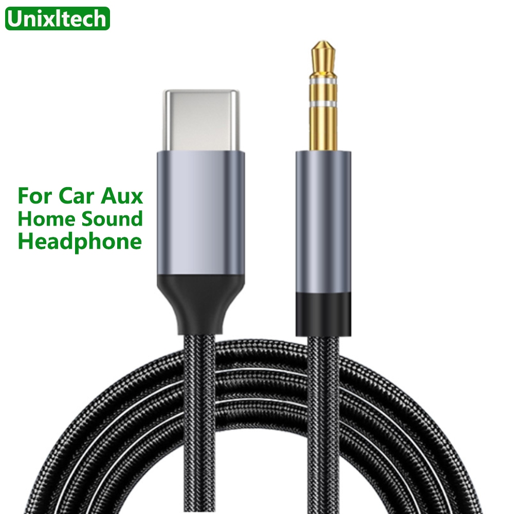 USB C Aux Cable Type C to 3.5mm Male Jack Adapter Extension Audio Cord ...