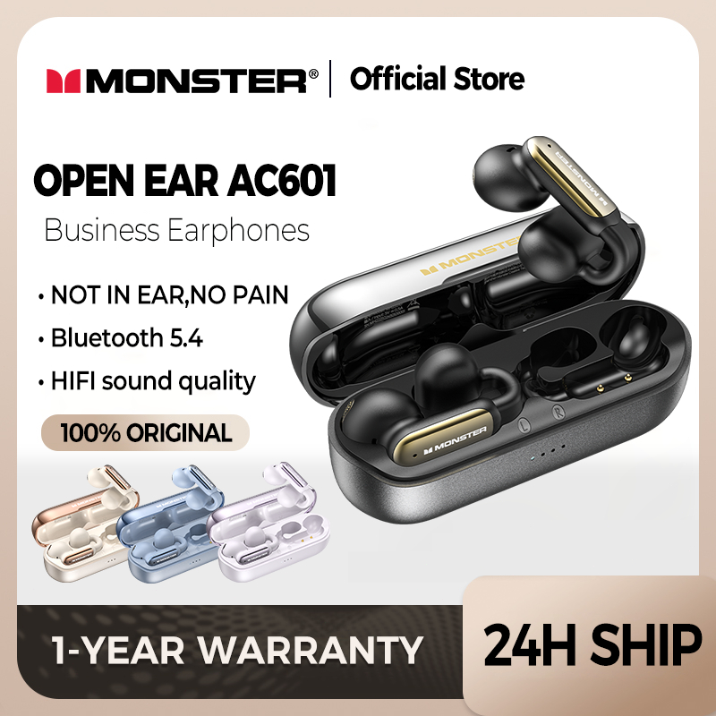 Monster Open Ear AC601 Noise-Cancelling Bluetooth Earphone Sport ...