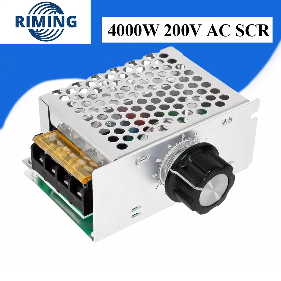 4000W 220V AC SCR Voltage Regulator Dimmer Electric Motor Speed Controller | Shopee Philippines