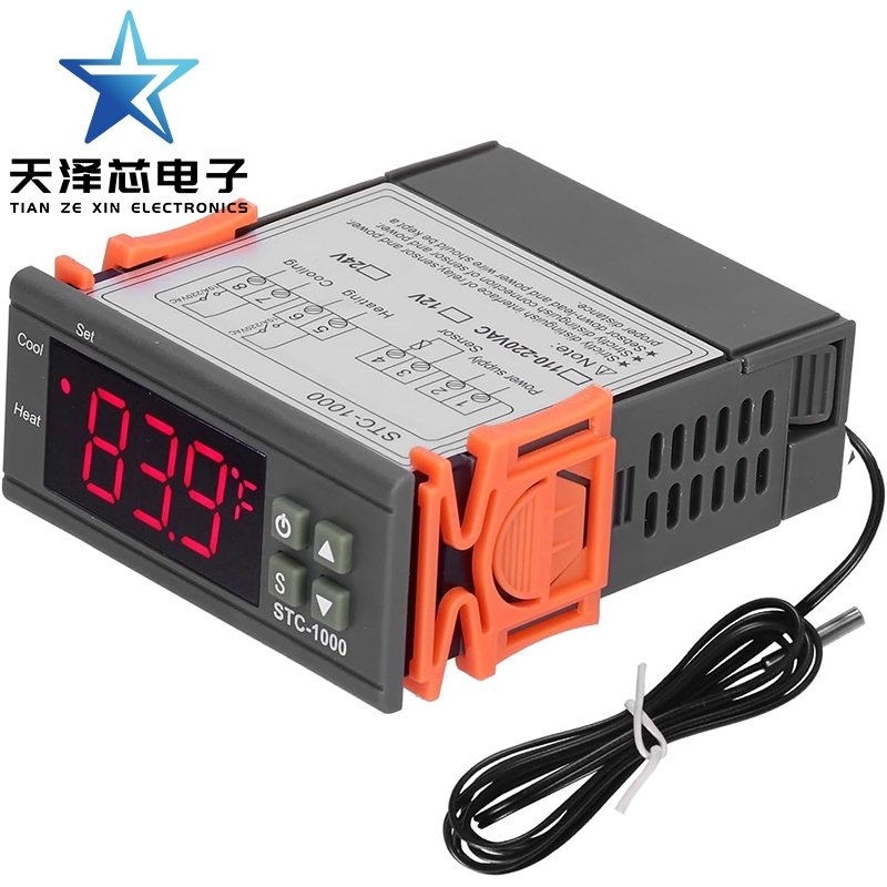 Digital Temperature Controller, Thermostat Regulator with NTC Sensor ...