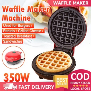 Mini Electric Waffle Maker Non-Stick Pan Circular Bakeware Pancake ...