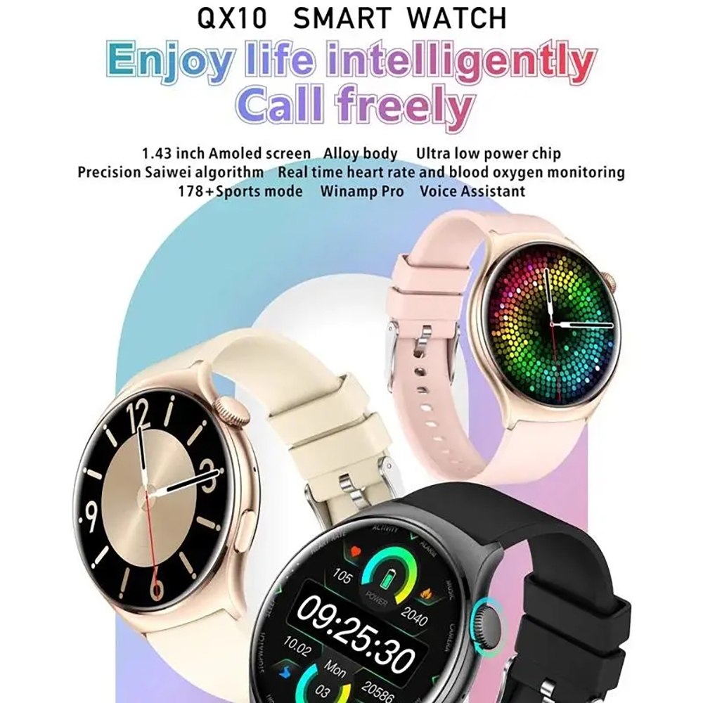 Fashion Smart Watch 1.43inch Amoled Large Screen Bluetooth Call Music ...