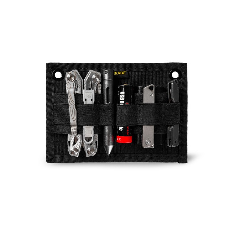PL10 EDC Organizer Elastic Modular, EDC Insert Pouch Panel Hook Backed ...