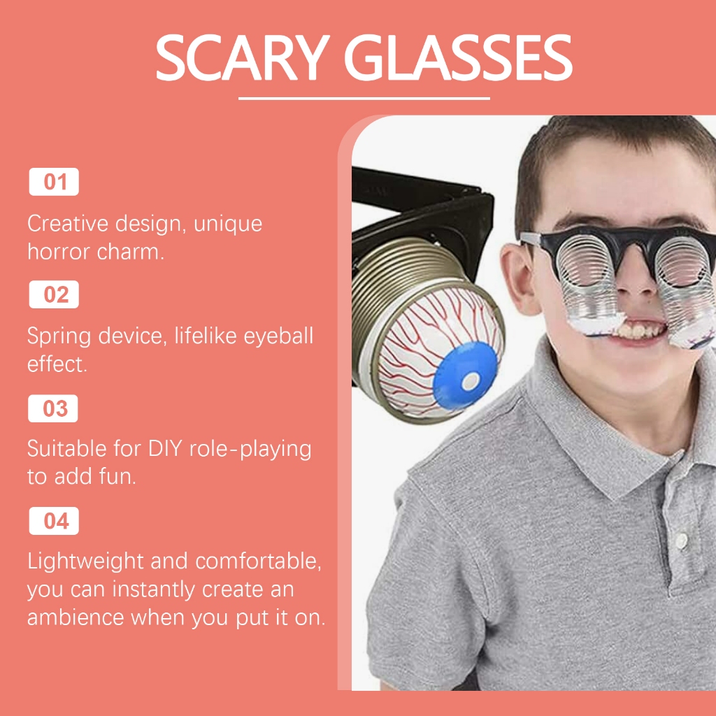 Horror Glasses Halloween Thriller Horror Funny Decoration Party Funny ...