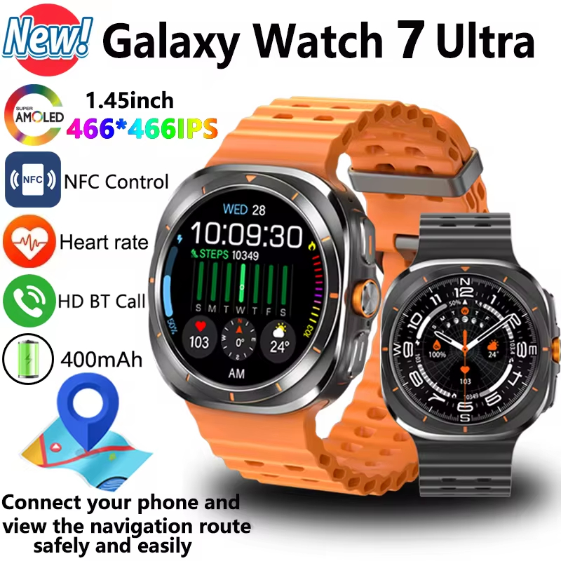 2025 New For Samsung JS Watch 7 Ultra GPS Compass Smart Watch Outdoor ...