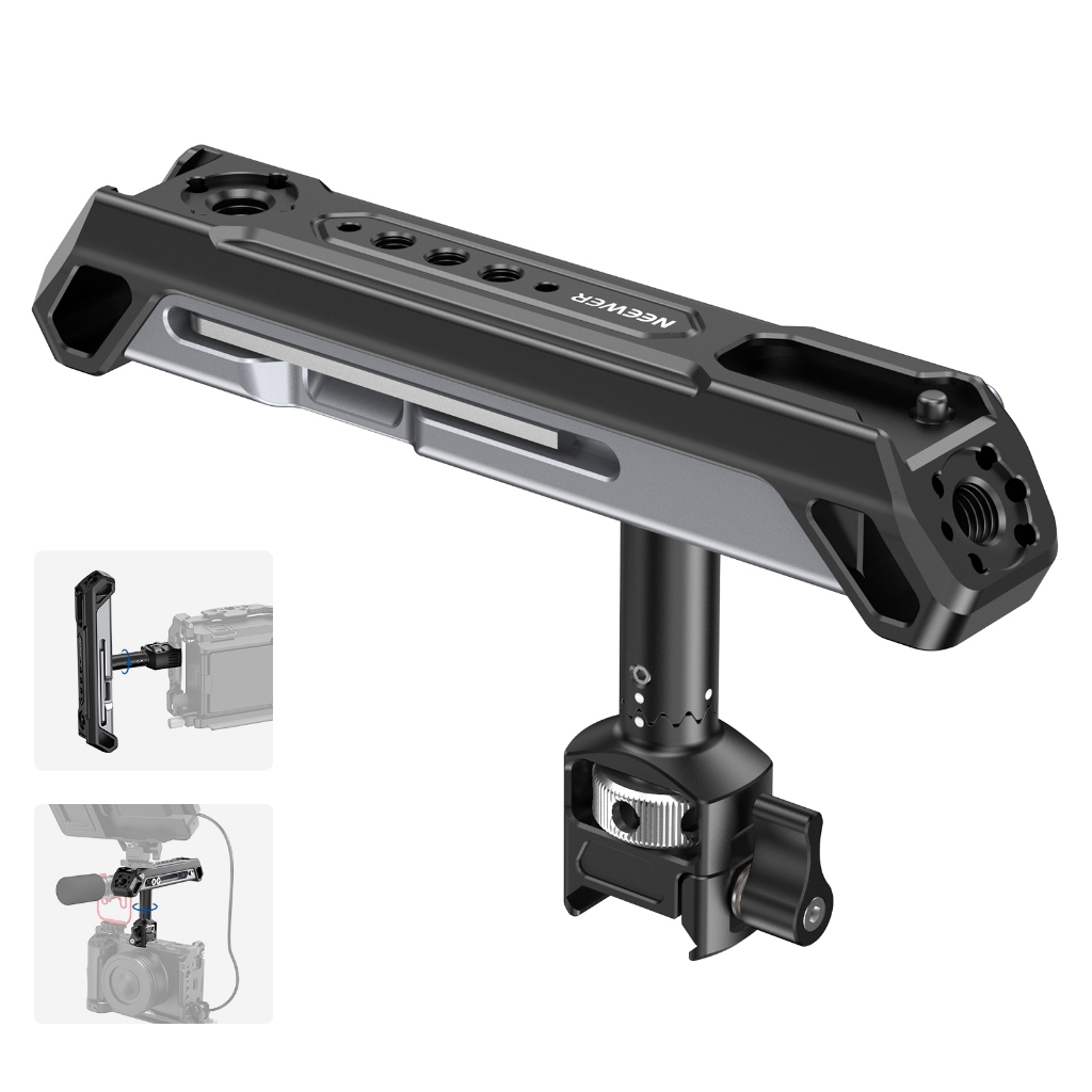 NEEWER CA018 2 In 1 Camera Rig Top Handle/Side Handle with 360° NATO ...