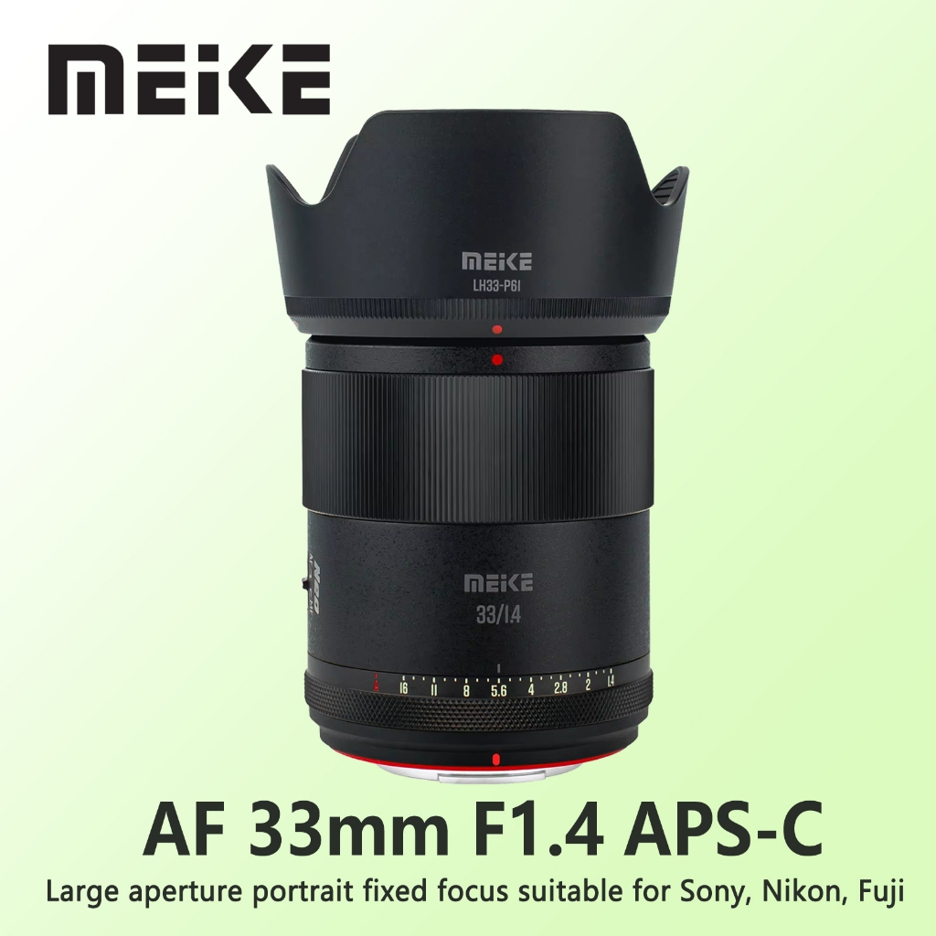 Meike 33mm F1.4 APS-C Large Aperture Autofocus Photography Camera Lens ...