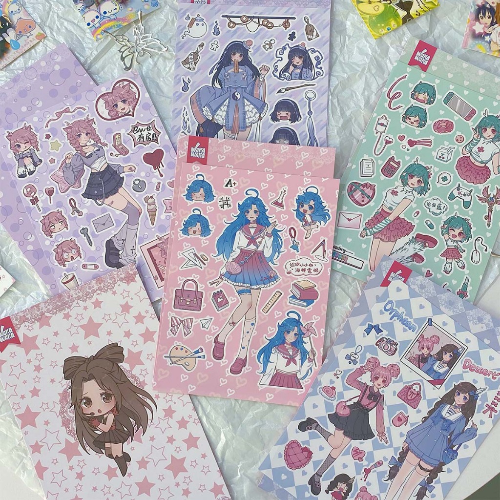 Character Stickers Handbook Stickers Goo Card Stickers diy | Shopee ...