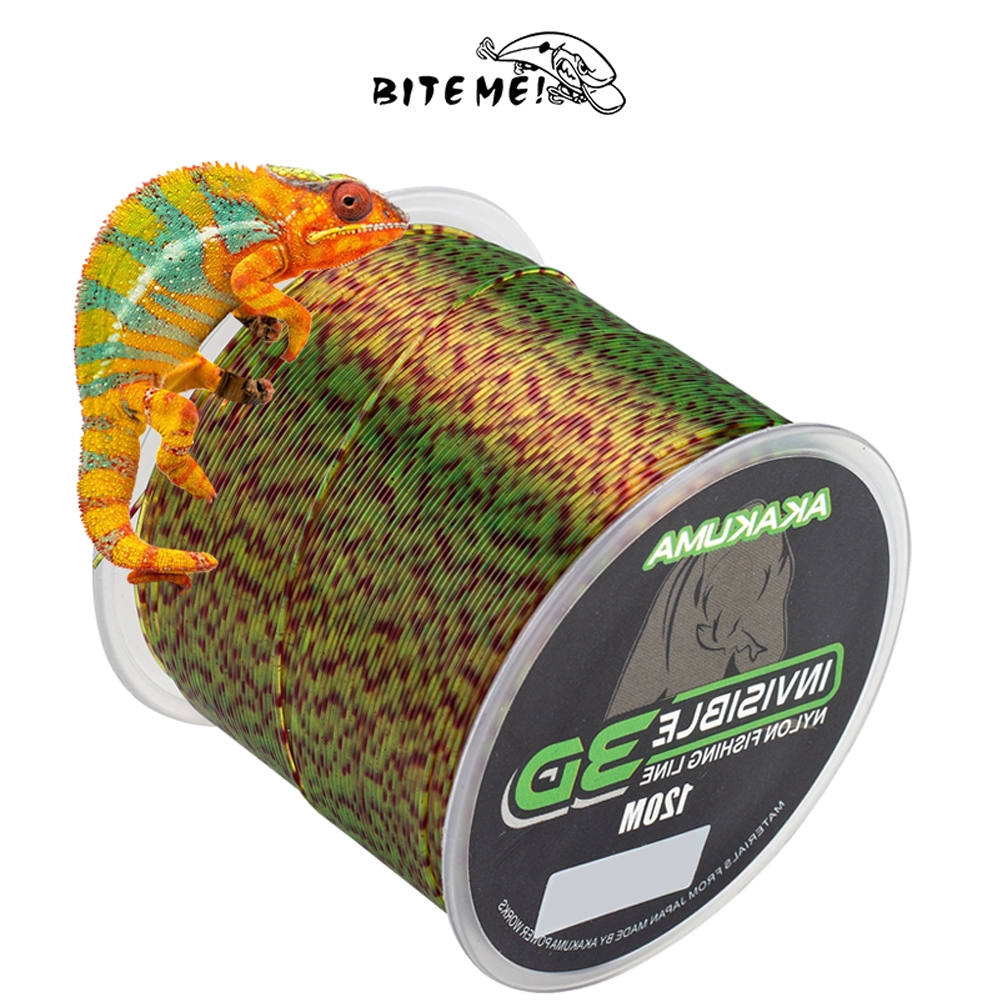 Spots Fishing Main Line Nylon Monofilament Fishing Line 120M 3D ...