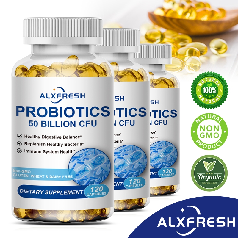 Probiotics Capsules 500 Million CFU for Promotes Digestive and ...