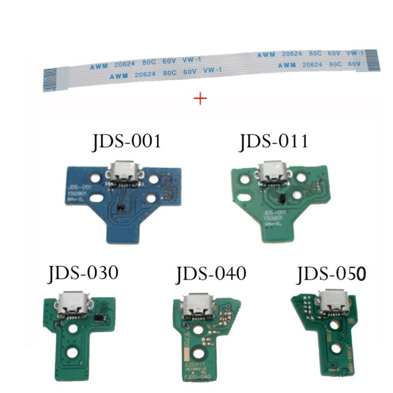 USB Charging Port Socket Circuit Board For Sony PS4 PS4 Pro Slim Controller JDS 001 011 030 040 ...