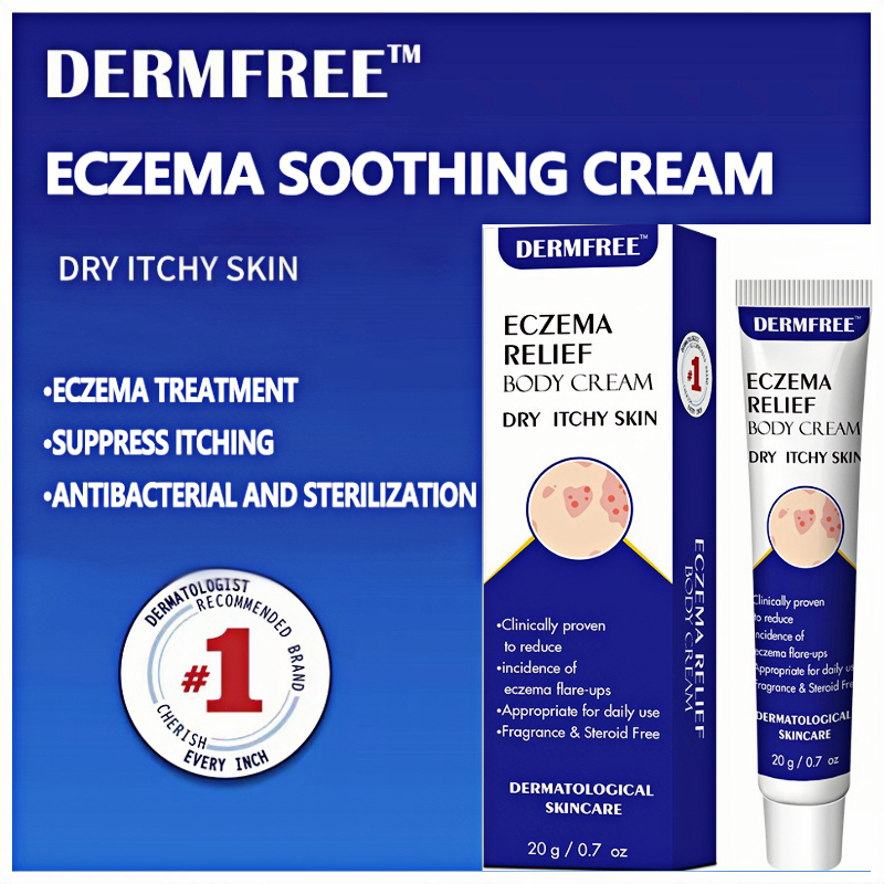 DERMFREE Psoriasis Cream Dermatitis Eczema Antibacterial Relieves ...