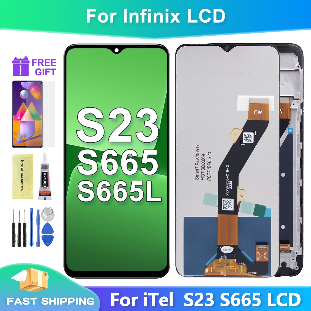 LCD For iTeI S23 S665 S665L LCD Display with Frame Touch Screen ...